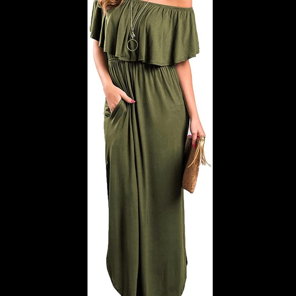 Dresses | Womens Off The Shoulder Ruffle Party Dresses Side Split Beach ...